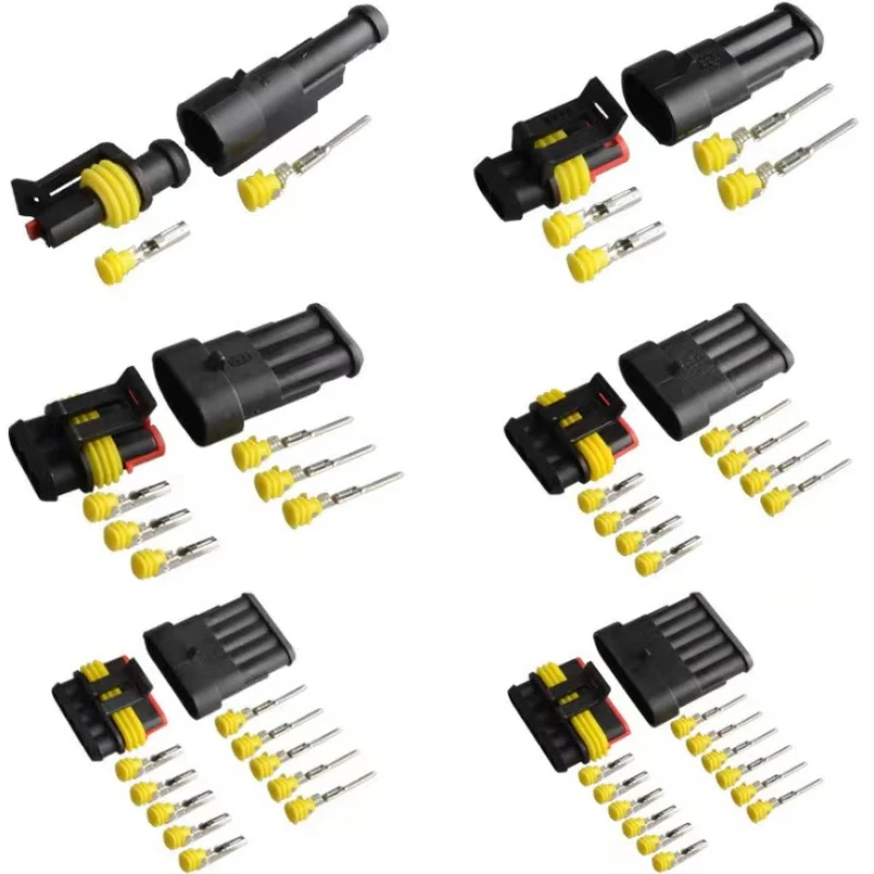 5-sets-Waterproof-Automotive-Connector-1-2-3-4-5-6-pin-HID-Plug-Socket ...