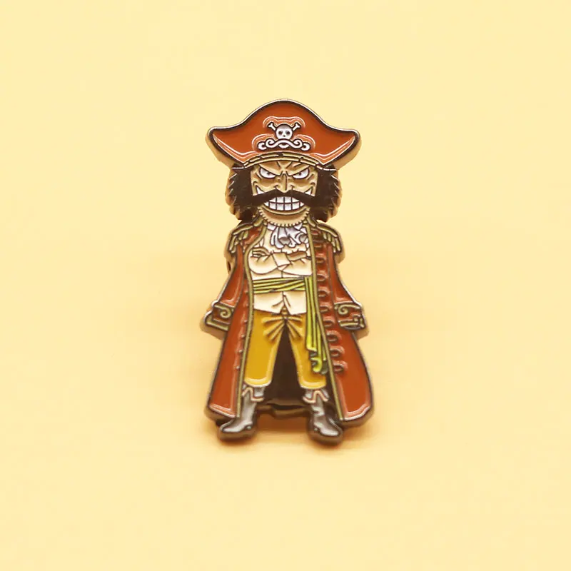 Interesting Captain Cartoon Metal Brooch Creativity Pirate Decorate ...