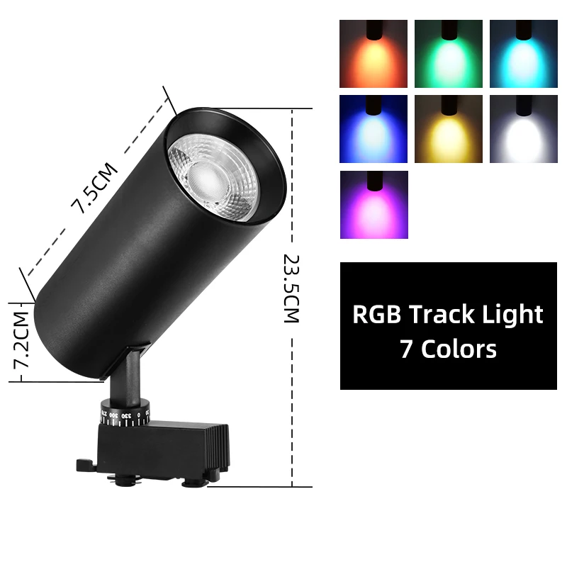 LED-Disco-Light-Spotlight-Set-RGB-Track-Light-AJ-Fixture-Stage-lighting ...