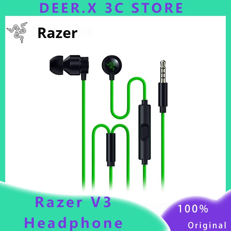 Razer Hammerhead V3 Wired Gaming Earphone with mic For PC,tablet,laptop ...