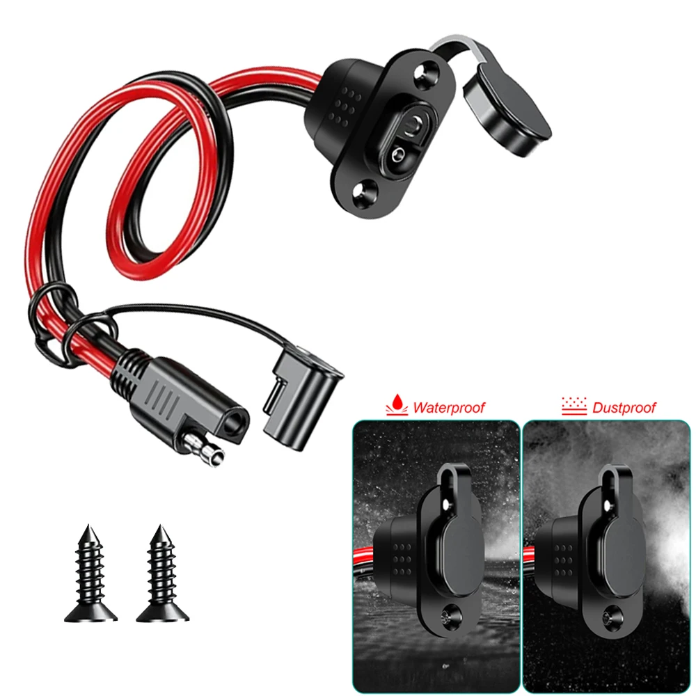 1PC SAE Quick Connector Harness SAE Adapter Male Plug to Female Socket ...