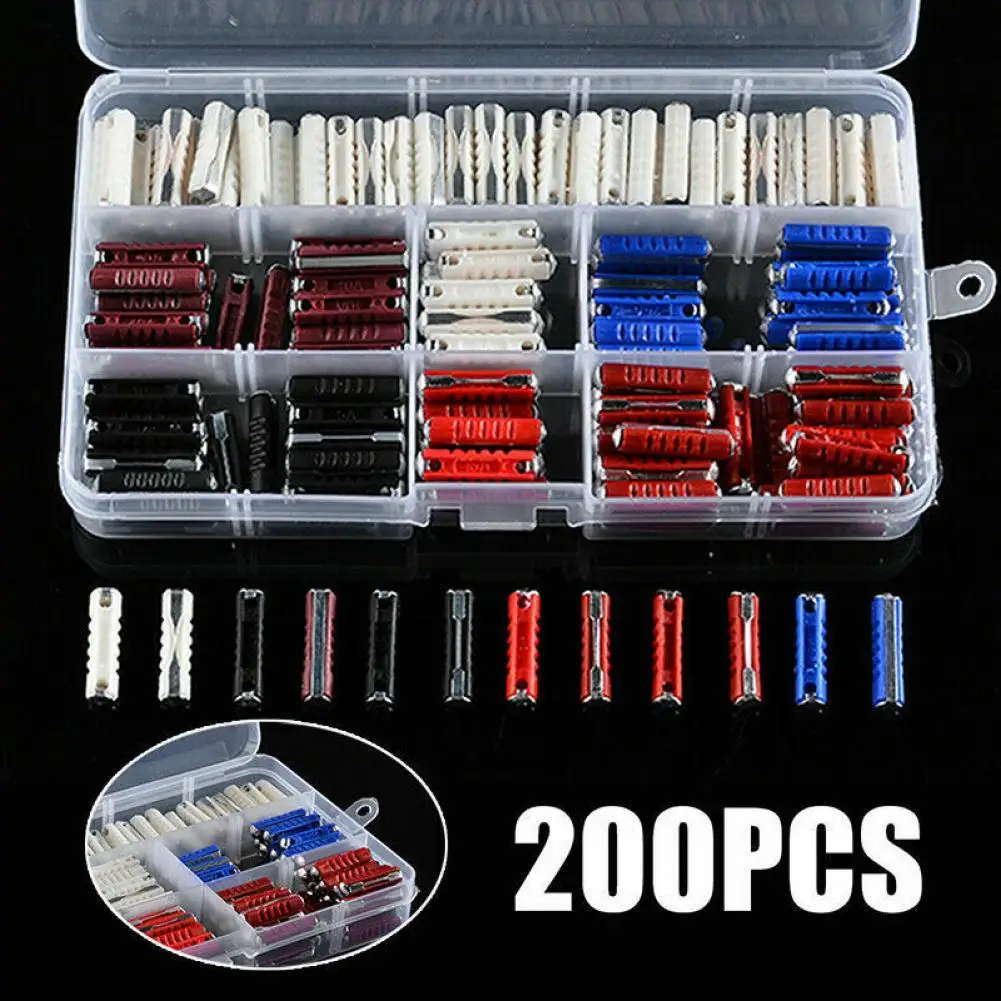 200Pcs-Automotive-Fuse-Assortment-Heat-Resistant-Auto-Fuse-Waterpoof ...