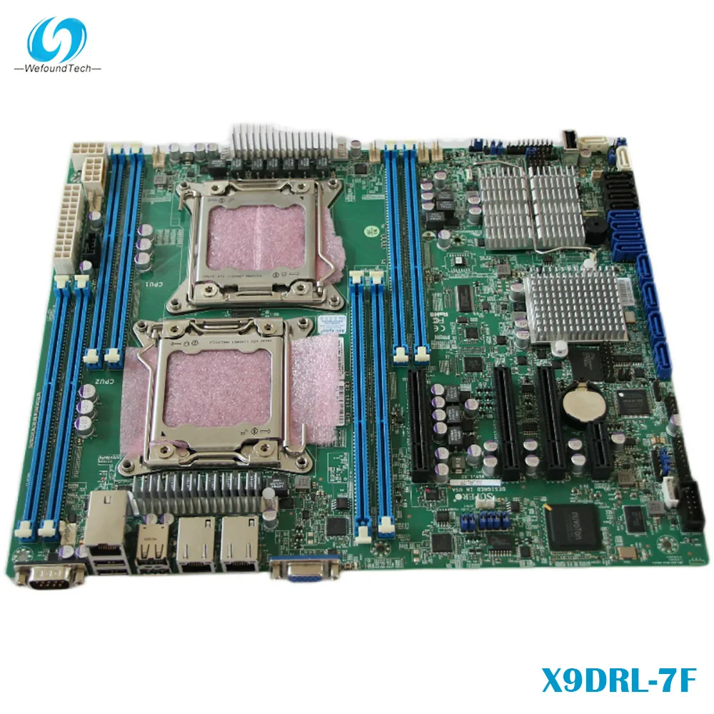 X9DRL 7F For Supermicro 2011 pin Dual way Server Motherboard Support E5 ...