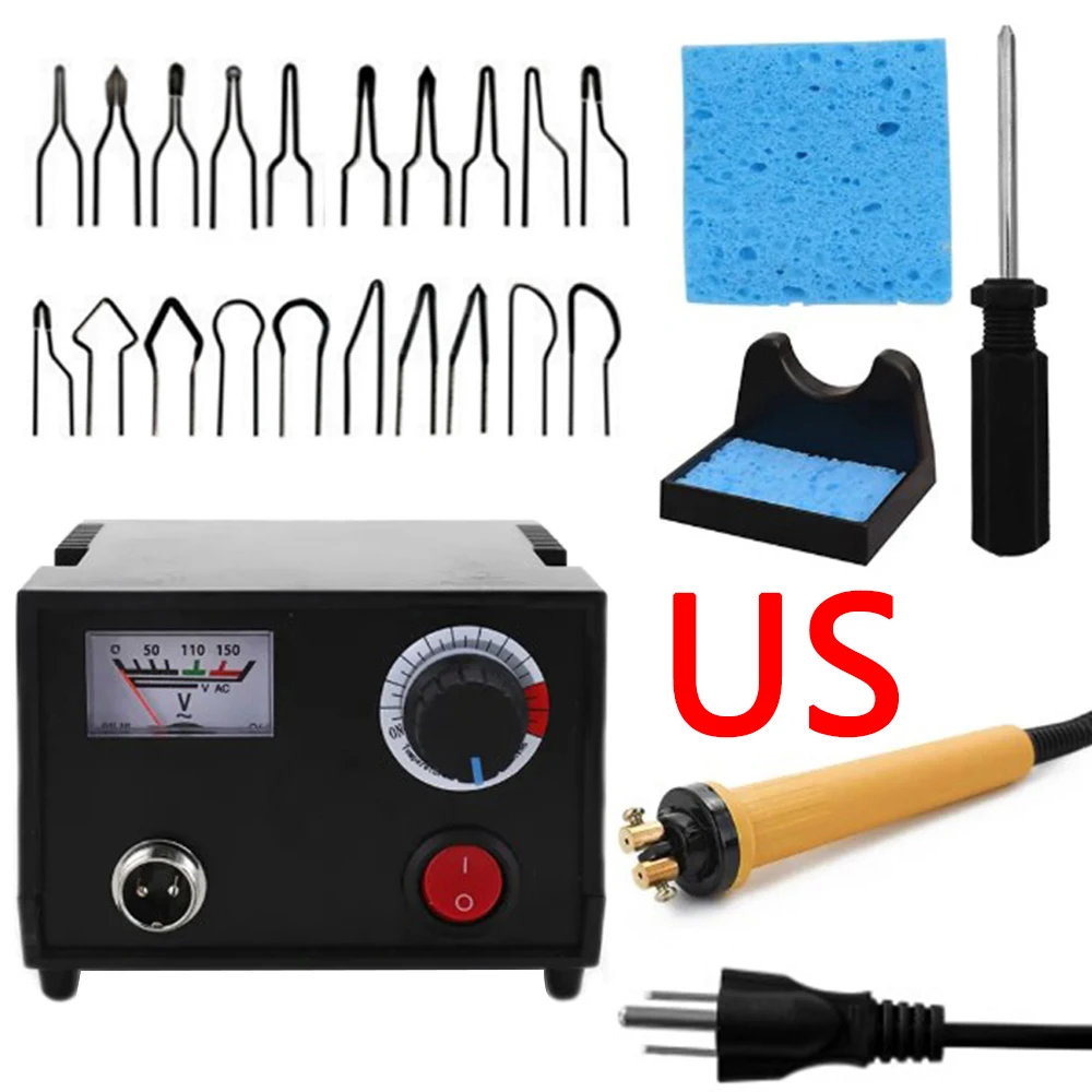 25pcs-Wood-Burner-Pyrography-Pen-Burning-Machine-Set-Heat-Painting-With ...