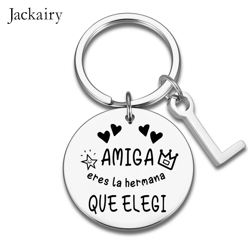 Spanish AMIGA Keychain Friendship Gift for Sister BFF Amiga Eres La ...