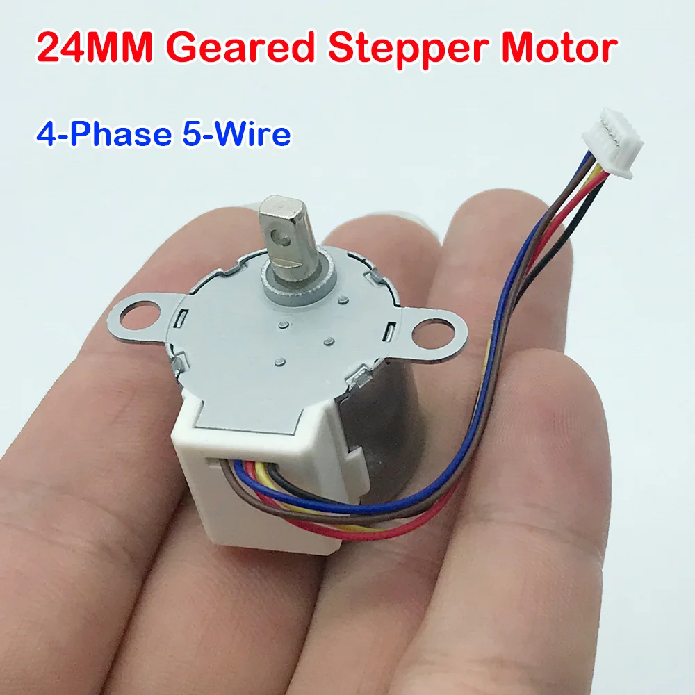 Mini-24mm-Stepper-Motor-4-phase-5-wire-24BYJ-DC-5V-Micro-Step-Geared ...