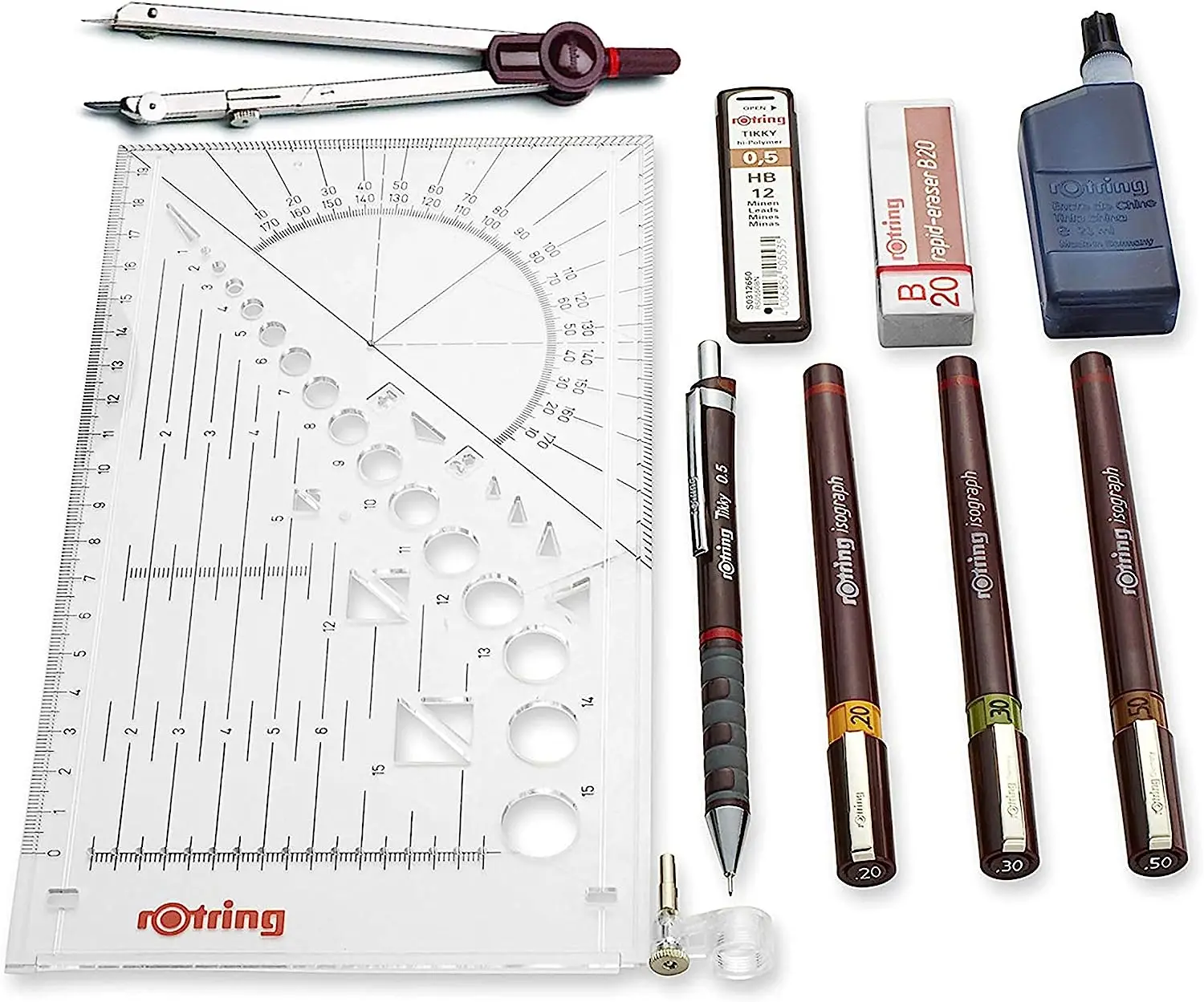 Red Pen Drawing Engineering