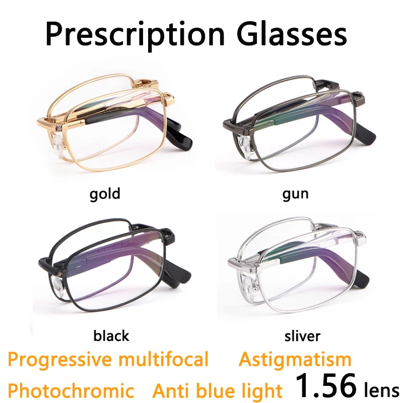 Custom-Multifocal-Foldable-Prescription-Glasses-Men-Portable ...