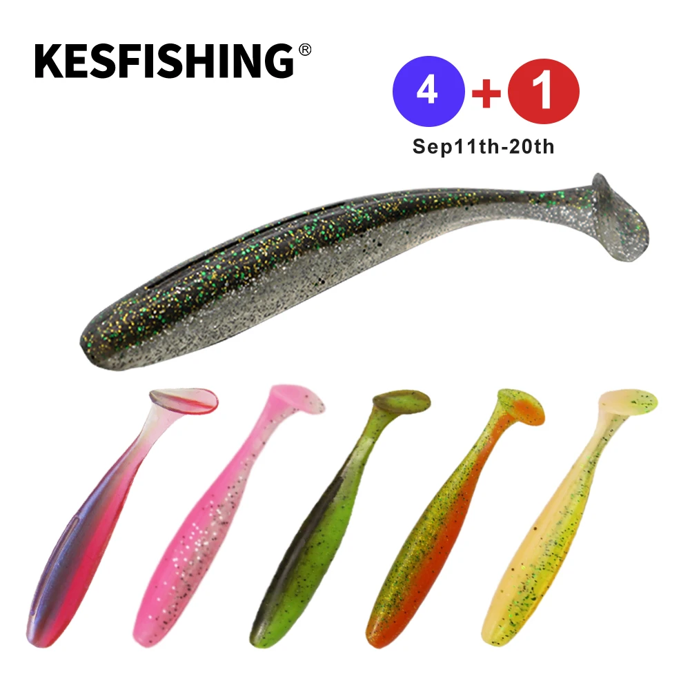 Kesfishing Es Easy Shiner Shad 50mm 76 100 125 150 180mm Fishing Lure ...