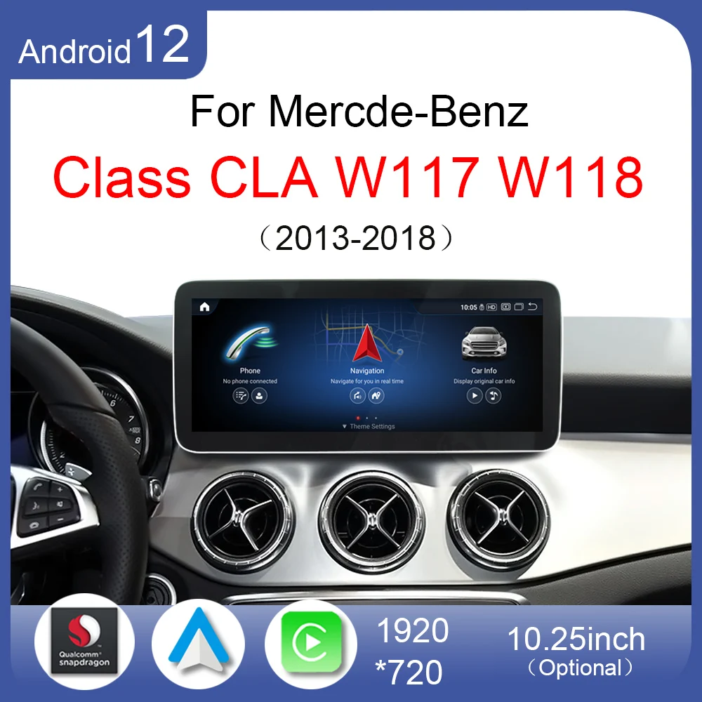 Qualcomm Android12 CarPlay Auto Car Radio GPS Navigation Multimedia ...