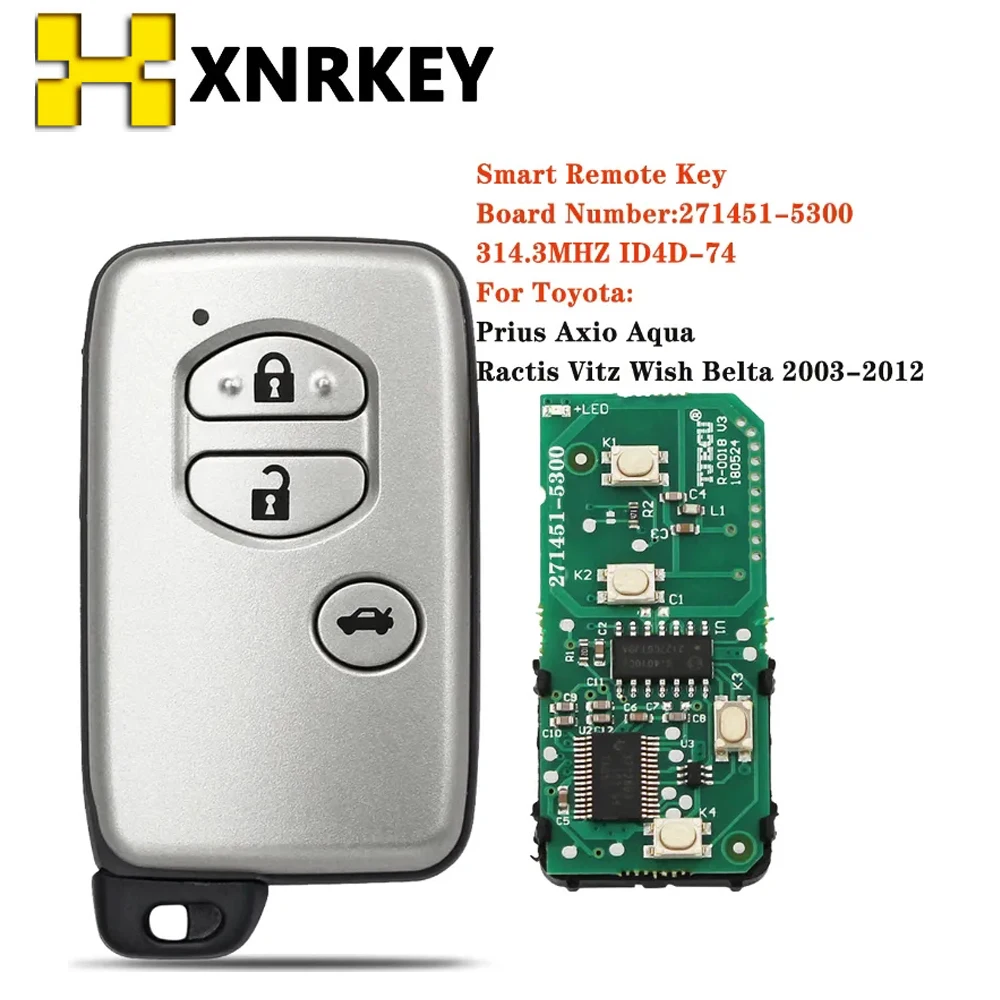 XNRKEY-Toyota-Prius-Aqua-Ractis-Belta-Vitz-2003-2010-271451-5300-Smart ...