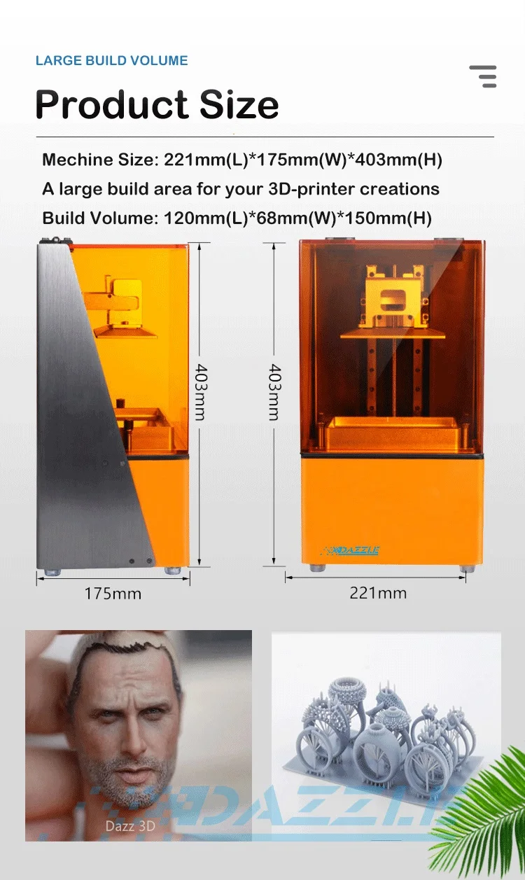 Dazzle Professional Lcd Resin Dental Jewelry 3d Printing Machine ...