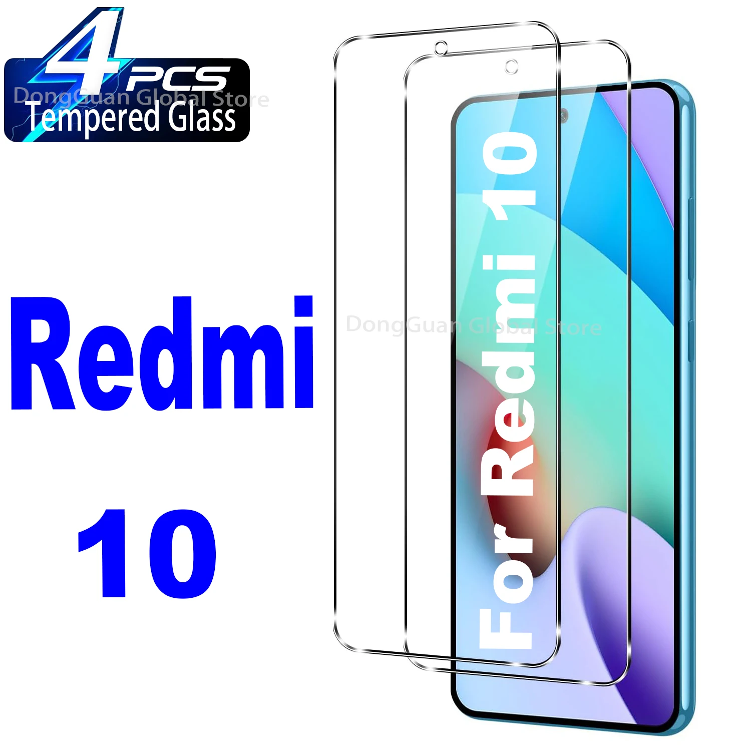 6.5" Tempered Glass For Xiaomi Redmi 10 / Redmi 10 2022 Screen ...