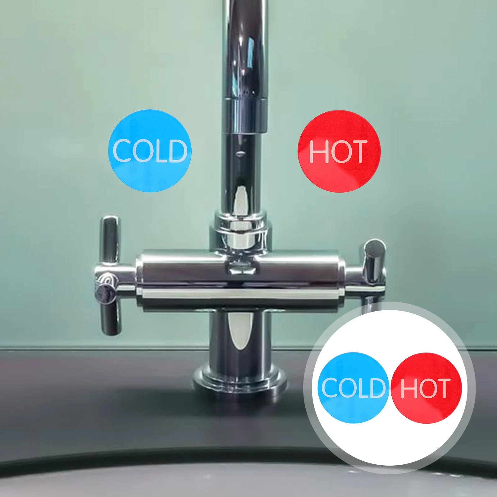 10-Pairs-Faucet-Sign-Hot-and-Cold-Water-Indicator-Stickers-Labels-for ...