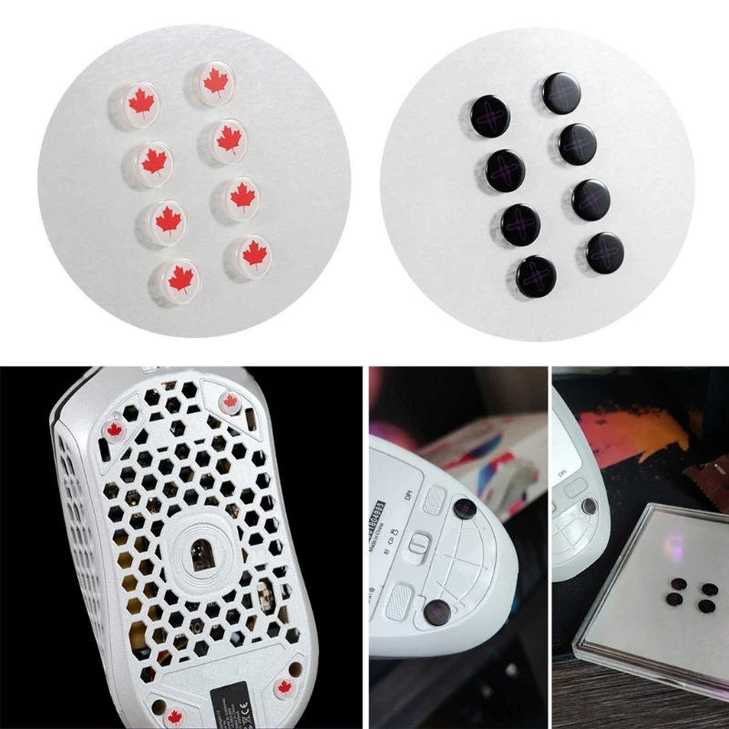 1Set Universal DIY Glass Mouse Skates Stickers Mouse Feet Pad Glides ...