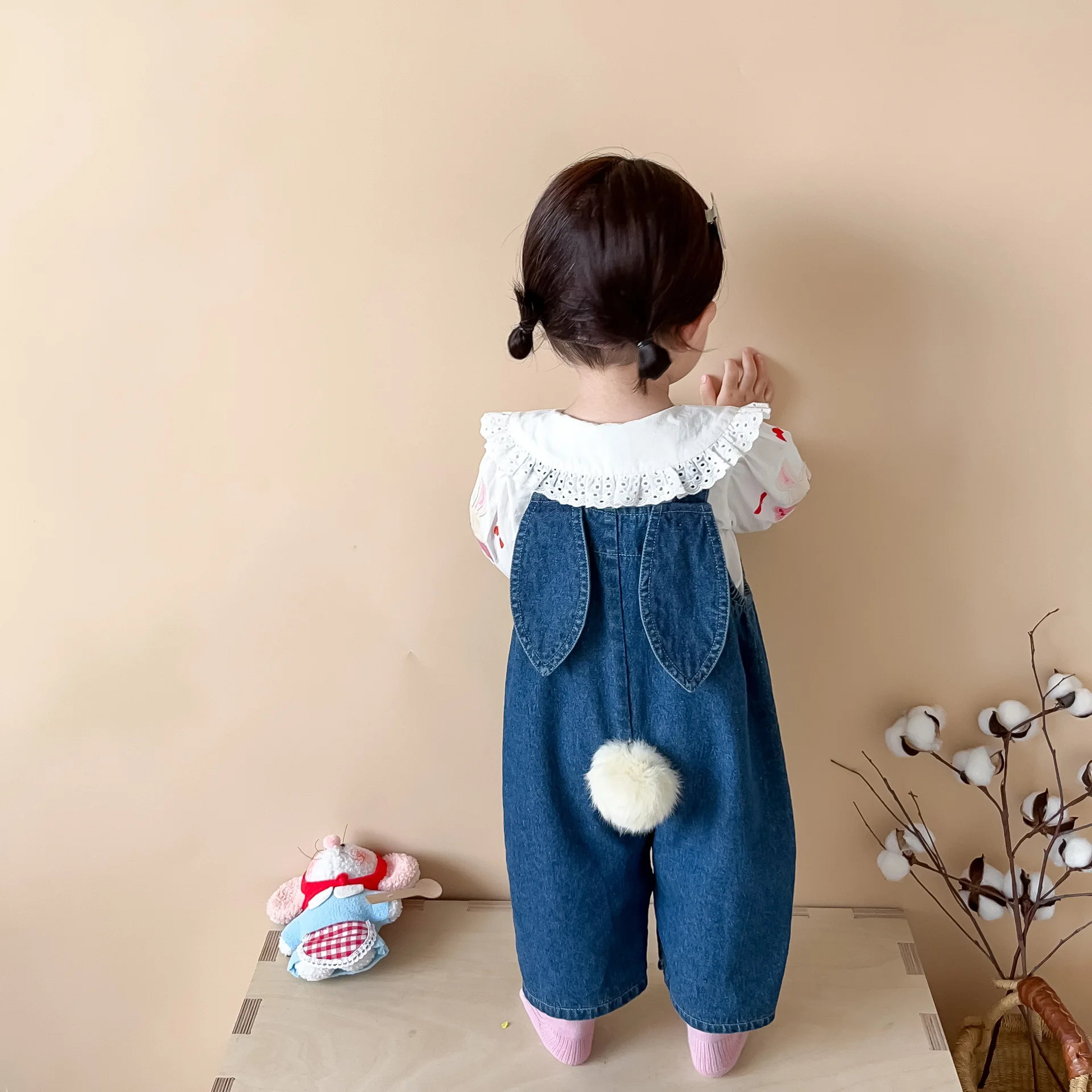 2023-Autumn-New-Baby-Girl-Sleeveless-Denim-Jumpsuit-Toddler-Girl-Cute ...