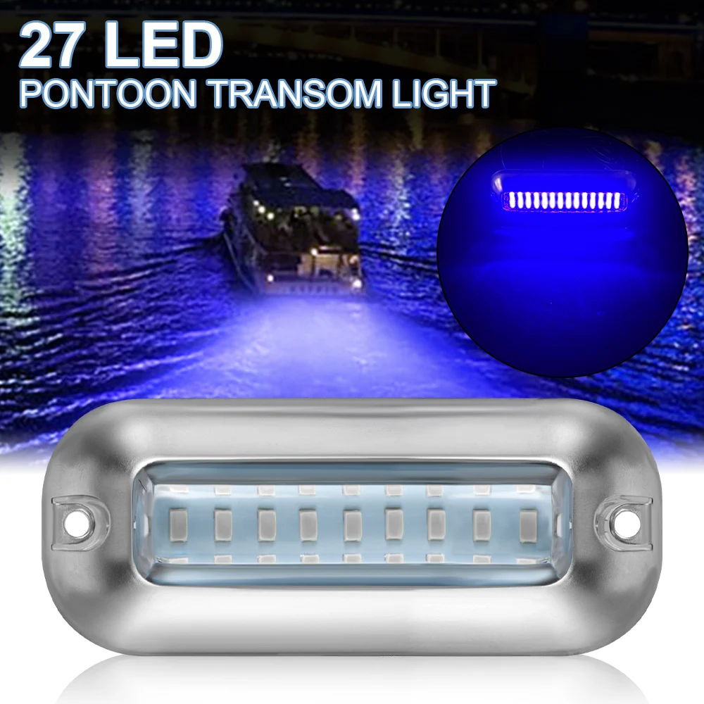 12V 24V Pontoon Transom Lights For Boat Yacht Marine Underwater ...