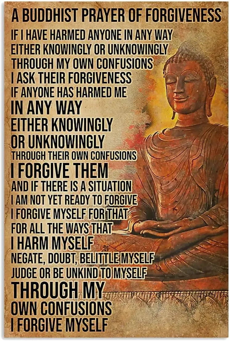 Buddhist-Quotes-Metal-Tin-Signs-A-Buddhist-Prayer-Of-Forgiveness ...