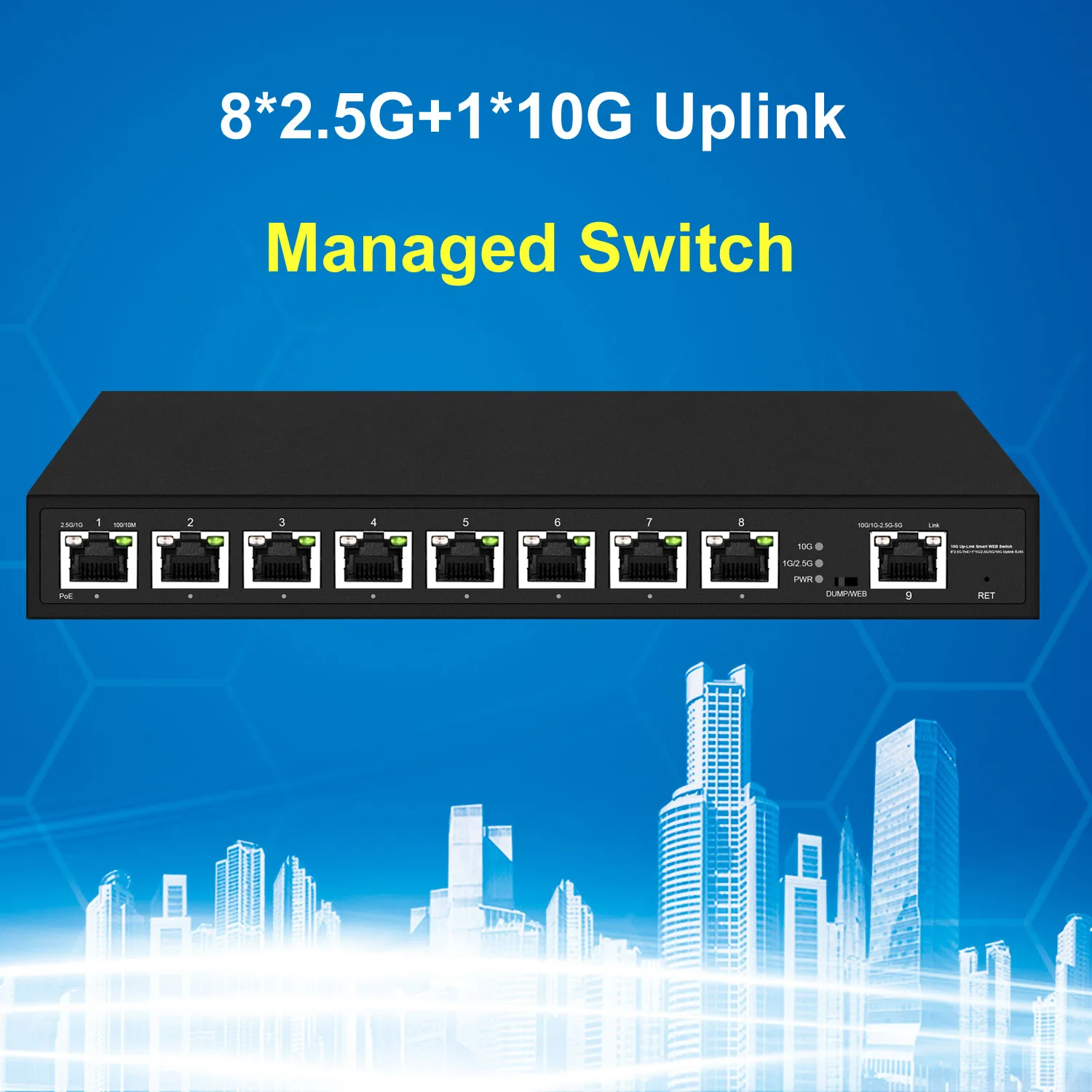10G-uplink-gestionado-8-puertos-2-5-Gb-POE-Switch-802-3BT-Multi-Gigabit ...