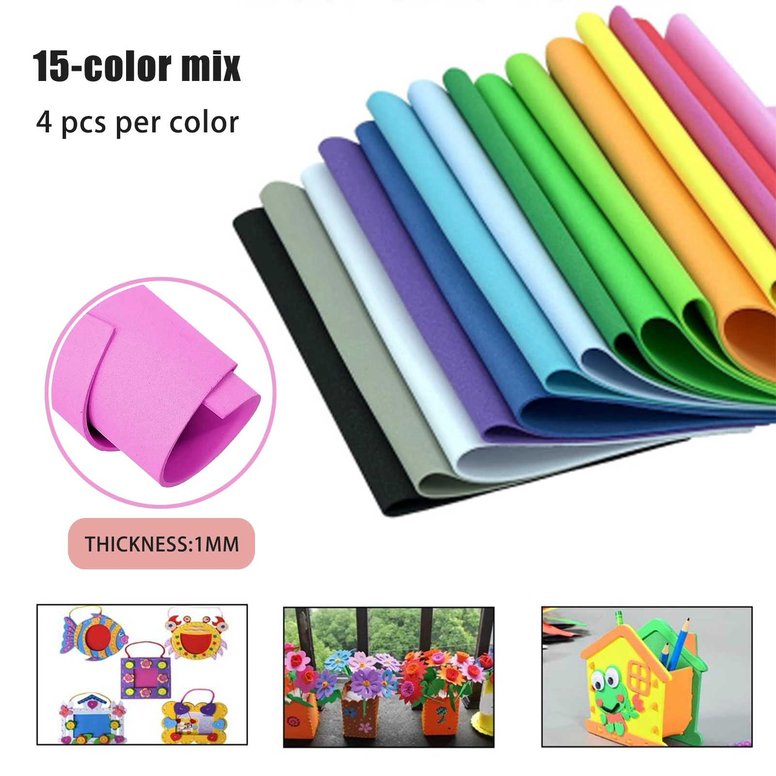 60pcs-1MM-EVA-Foam-Paper-Handmade-Foam-Sheets-Sponge-Paper-DIY ...
