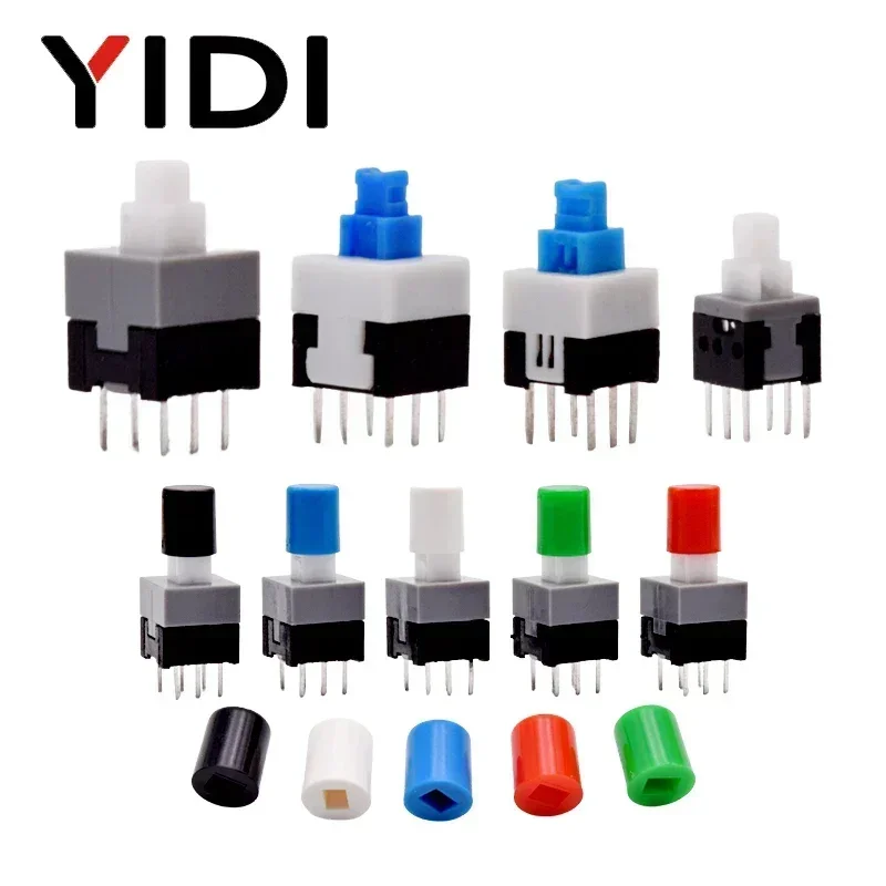 10pcs-PCB-Tact-Tactile-Micro-Mini-Latching-Push-Button-On-Off-Self-Lock ...