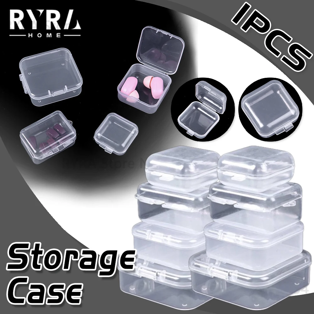 Mini-Storage-Box-Transparent-Square-Plastic-Boxes-Earrings-Jewelry-Packaging-Storage-Small ...