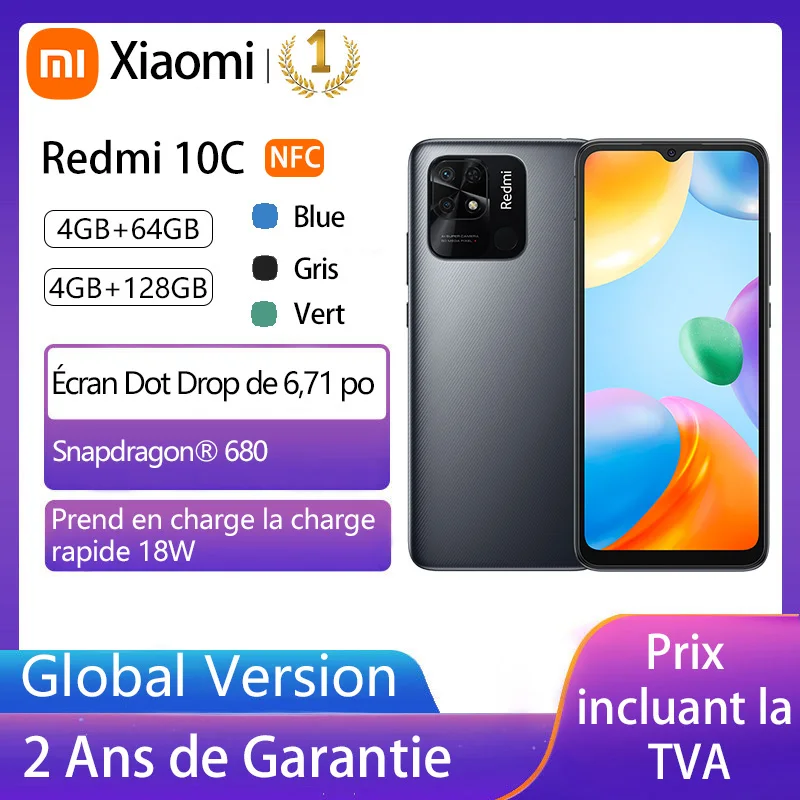 Estreia-mundial-xiaomi-redmi-10c-nfc-smartphone-Snapdragon-680-64gb ...