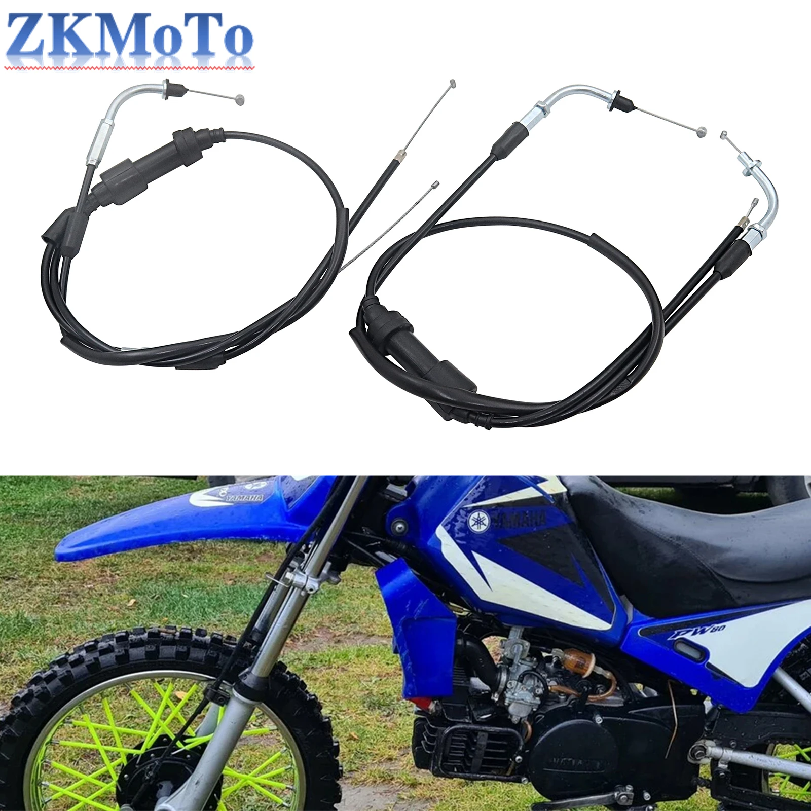 Motorcycle PW50 PW80 Carburetor Throttle Cable Assembly For YAMAHA PW ...