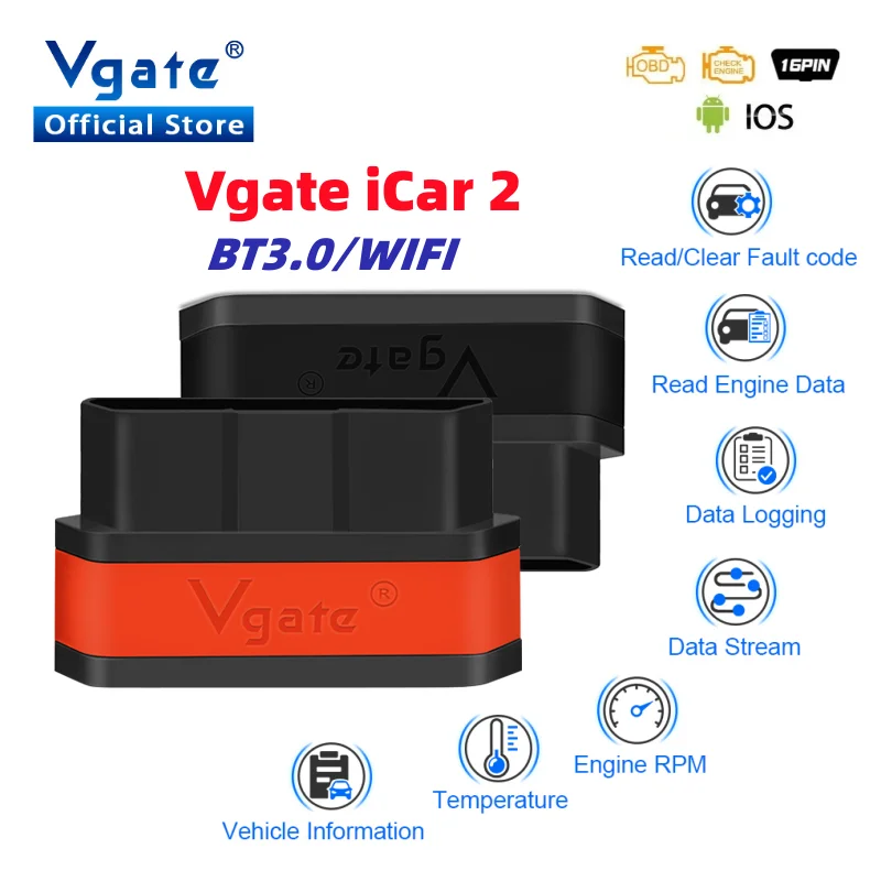 Vgate-iCar2-OBD2-Car-Diagnostic-Scanner-Auto-Ferramenta-Bluetooth-OBD2 ...