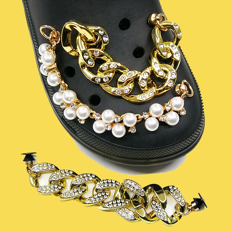 1pcs-Luxury-Metal-Chiain-Clog-Charm-Fashion-Bling-Designer-Chain-Shoe ...
