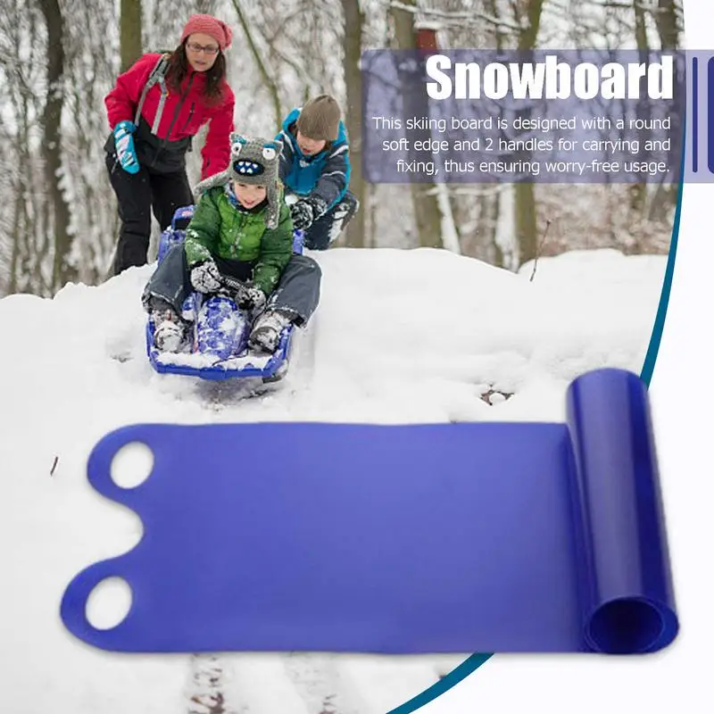 Flexible-Plastic-Snow-Sled-Board-para-Crian-as-e-Adultos-Snowboard-Roll ...