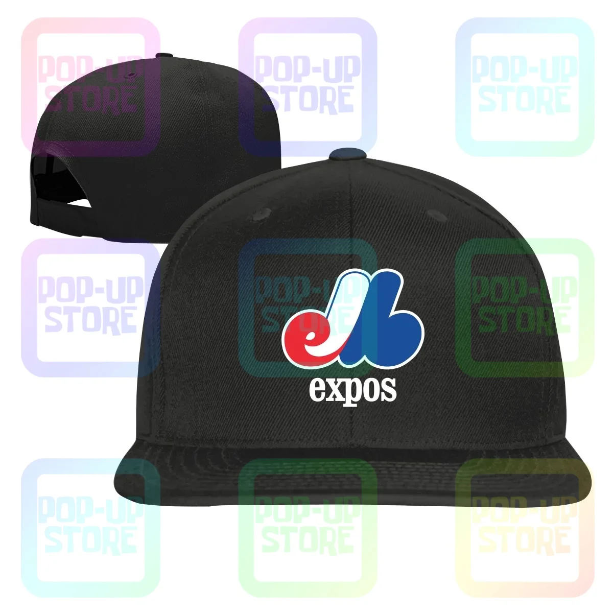 Montreal-Expos-Baseball-Quebec-Canada-Royal-Snapback-Cap-Baseball-Caps ...