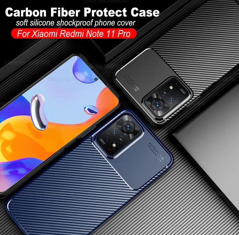 Carbon-Fiber-Protection-Case-For-Xiaomi-Redmi-Note-11-Pro-redmy-Note11 ...