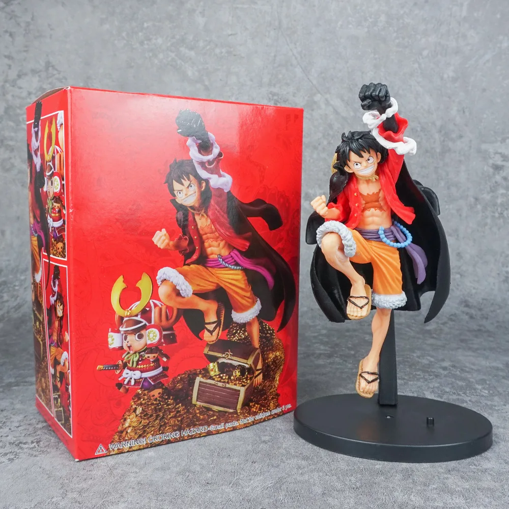 19cm-ONE-PIECE-Anime-Figure-Monkey-D-Luffy-Black-Boxing-Combat-Version ...