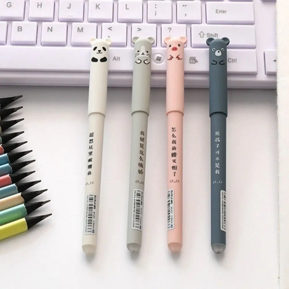 4pcs-0-35mm-Cartoon-Animals-Erasable-Pen-School-Writing-Novelty ...