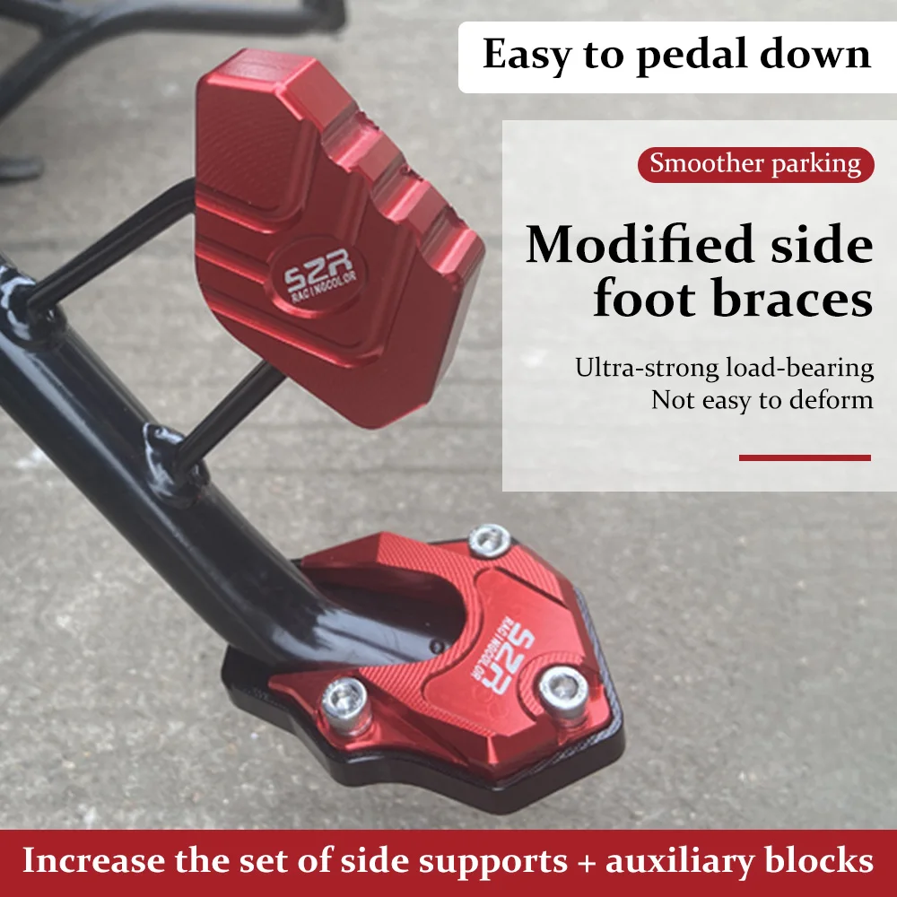 Universal-Scooter-Motorcycle-Bike-Kickstand-Extender-Foot-Side-Stand ...