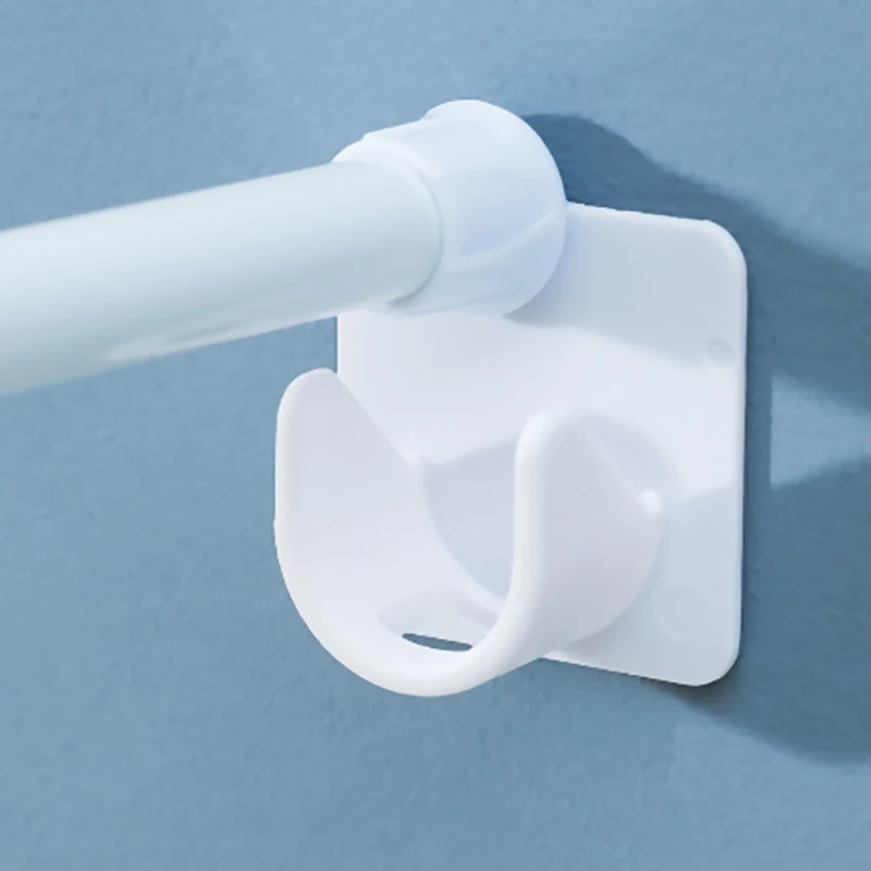 Adjustable-Curtain-Rod-Holder-Clip-Self-Adhesive-Clamp-Hook-Wall ...