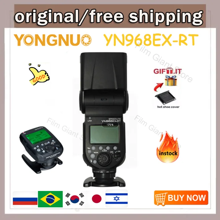YONGNUO YN968EX RT TTL LED Light Wireless Flash Speedlite Master TTL ...