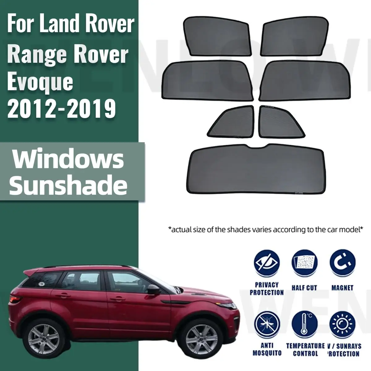 For Land Rover Range Rover Evoque 2012 2019 Car Window Curtains Solar Sunshield Shadow Mesh Glass Shading Sun Protection AliExpress