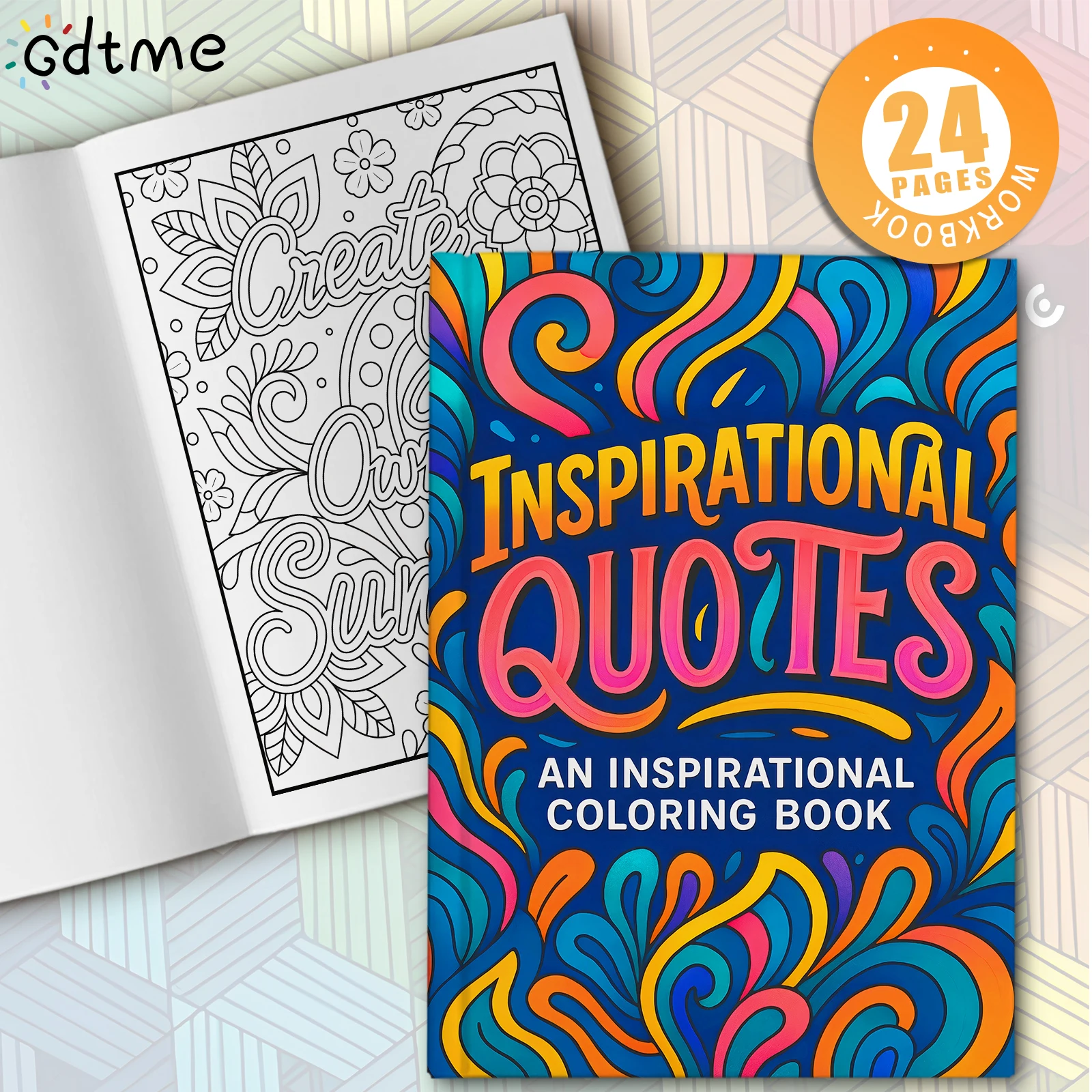 Inspirational Quotes Adult Coloring Book - 8.19x 11.4 Inch 24 Page ...