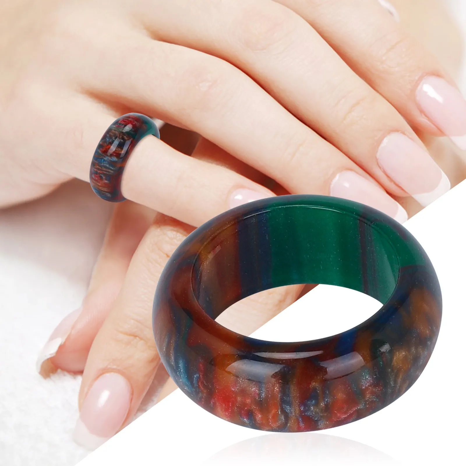 Europe-And-The-United-States-Acrylic-Resin-Ring-Colorful-Full-Of-Stars ...