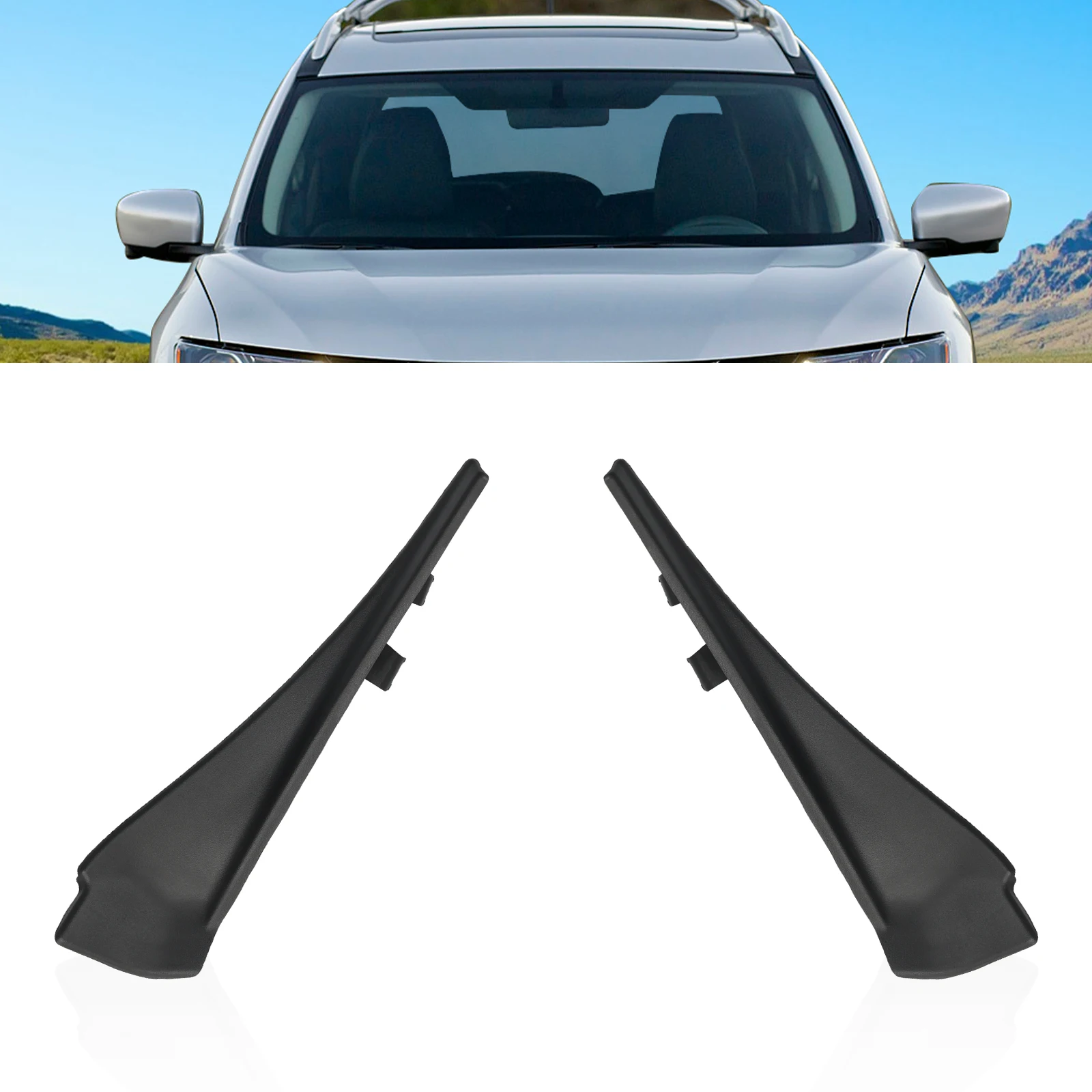 Cubierta de limpiaparabrisas delantero para Nissan Rogue, extensión de ...