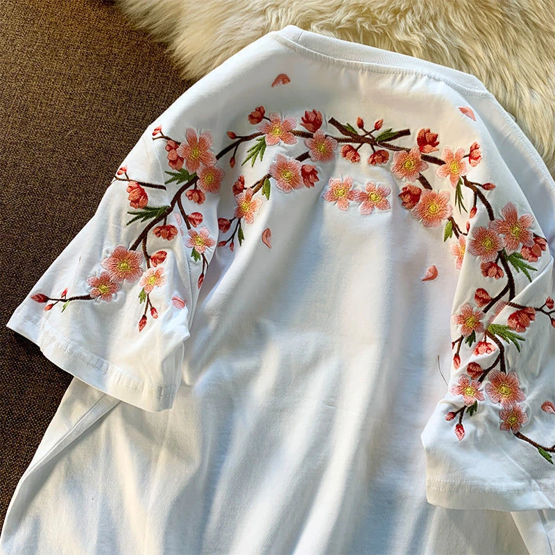 Cherry Blossom Shirt Women | Shirt Top Japan Aesthetic | Cherry ...