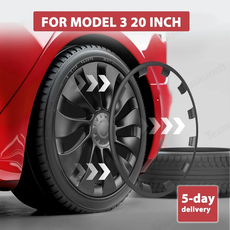 4PCS-Car-For-Tesla-Model-3-Accessories-20-Inch-Vehicle-Wheel-Rims-Edge ...