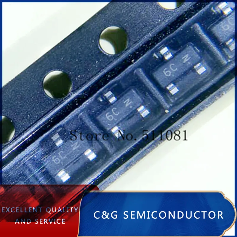 100PCS BC817 40 6C NPN SOT 23 BC817 Transistor 45V 500mA SOT23 SMD ...