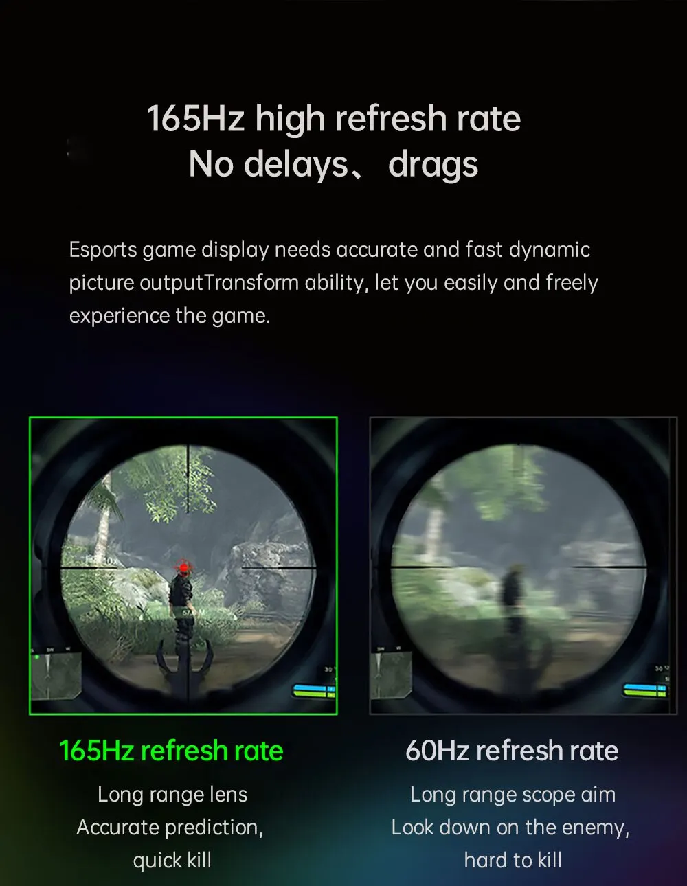 Elsa 23.8 Inch Ips 165hz Refresh Rate 1ms Response 1920x1080 Gaming ...