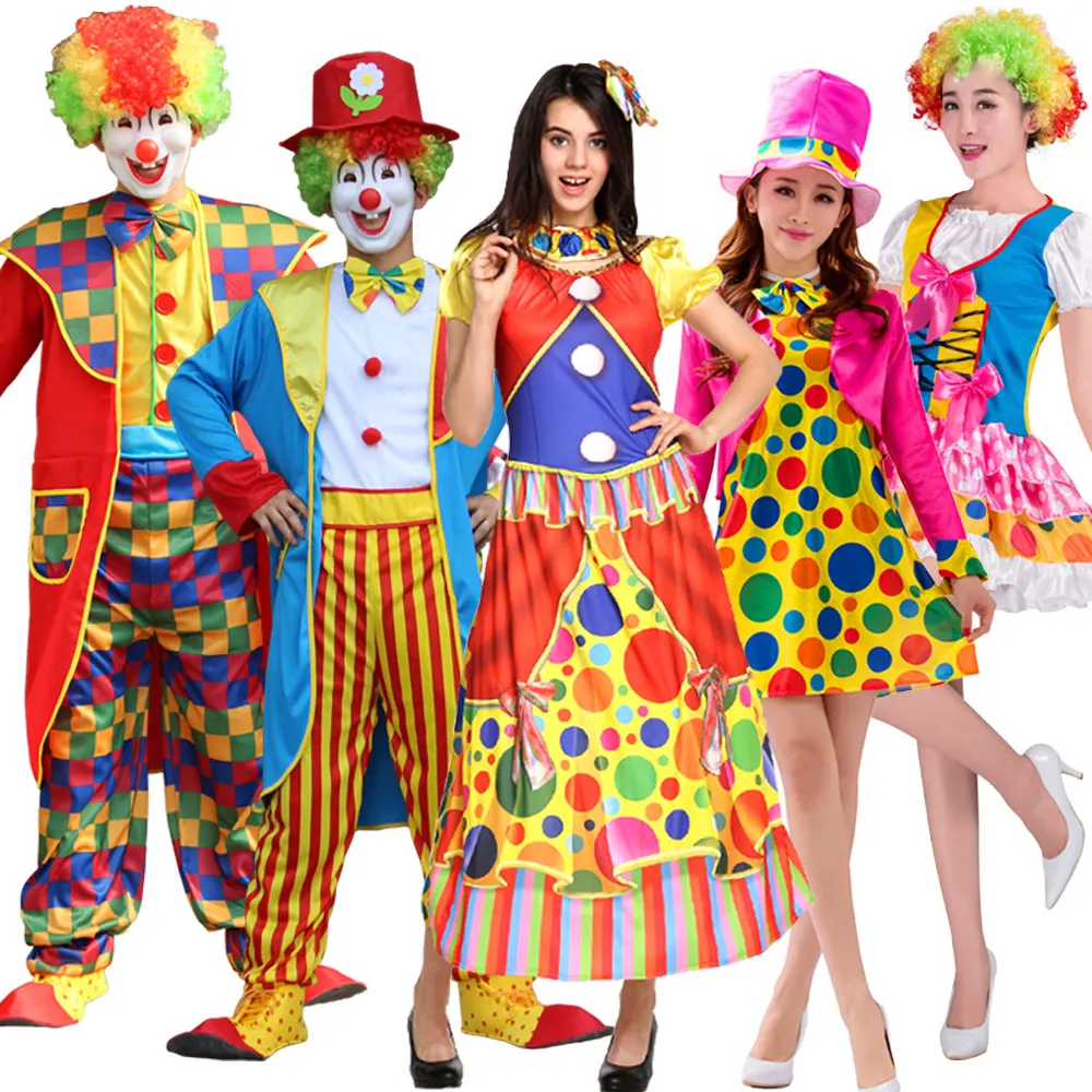 Clown Halloween Costumes Men | Adult Clown Costumes Women | Clown ...