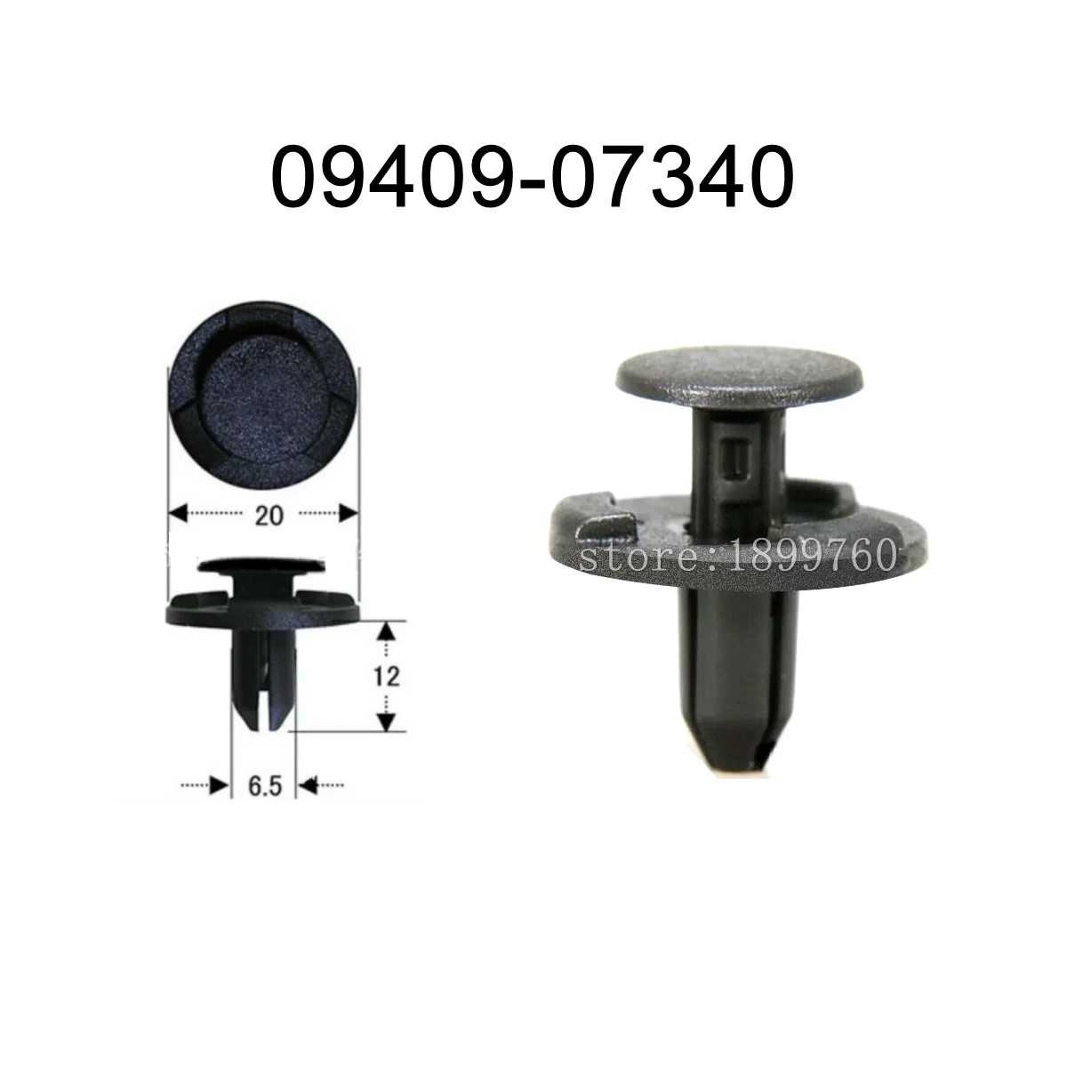 10x-50x-100x-500x-09409-07340-R8H-0940907340-para-Suzuki-Clip ...