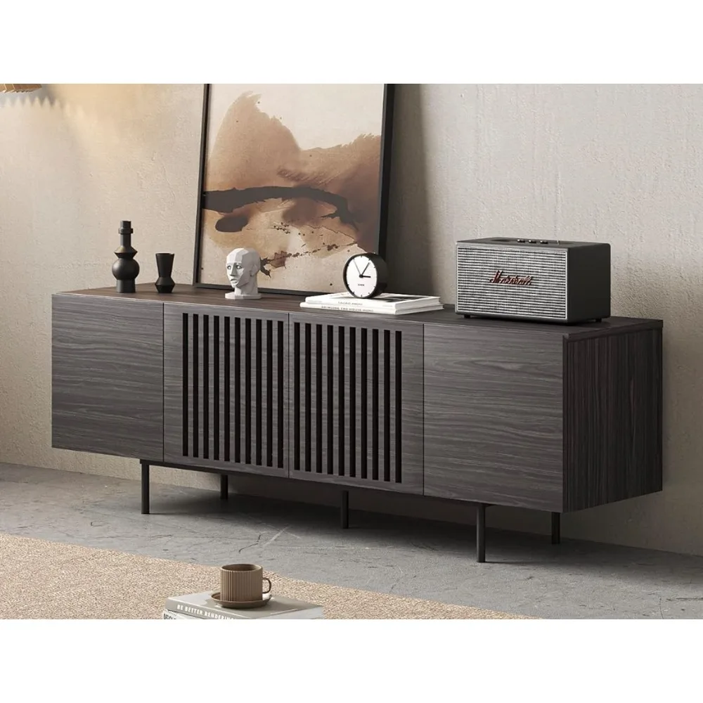 Wood-TV-Stand-Mid-Century-Entertainment-Center-With-Storage-for-65-Inch ...