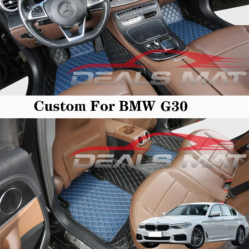 Car-Floor-Mats-For-Bmw-G30-Sedan-5-Series-Custom-Waterproof-Leather ...